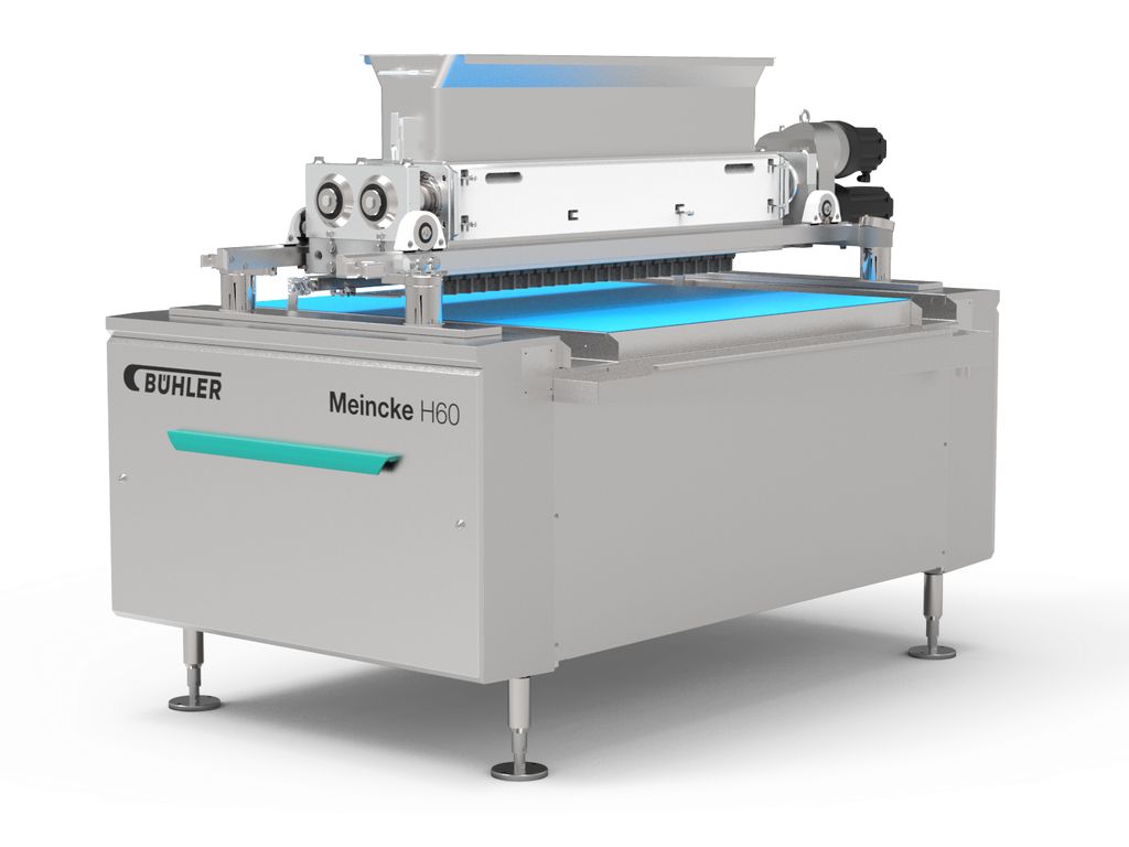 Meincke H60 biscuit wire cutter and depositor | Bühler Group
