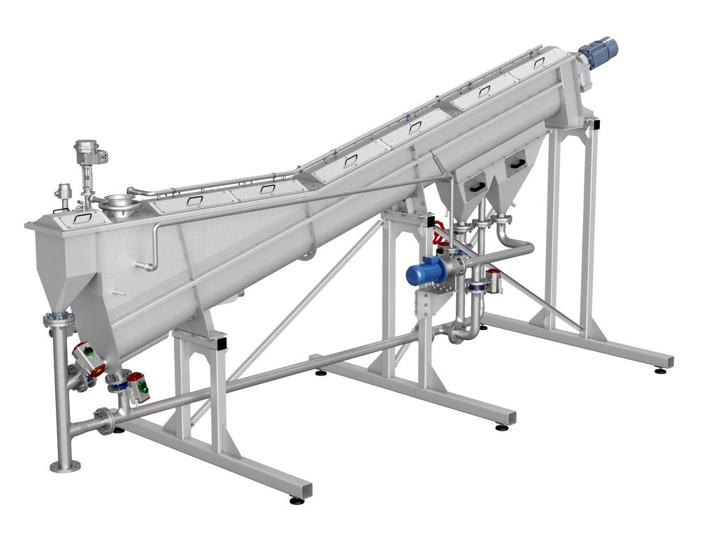 Washing screw | Cost-effective washing and steeping